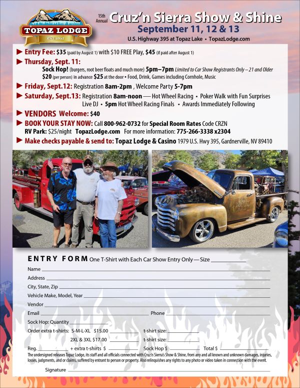 Calendar of Events for Carson Valley, Nevada | Genoa, Gardnerville ...