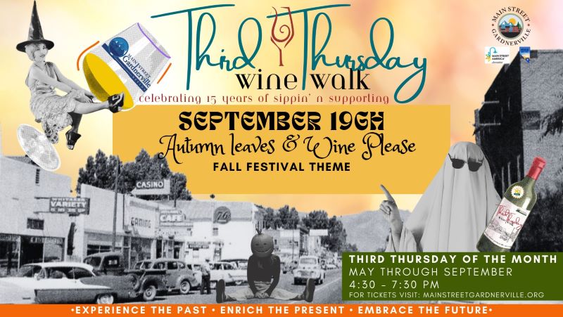 Thirsty Thursday Wine Walk - "Autumn Leaves and Wine Please!” - Carson ...